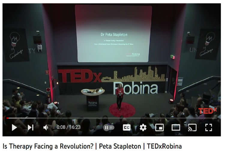 TEDx Talk by Dr. Peta Stapleton: Is Therapy Facing a Revolution ...